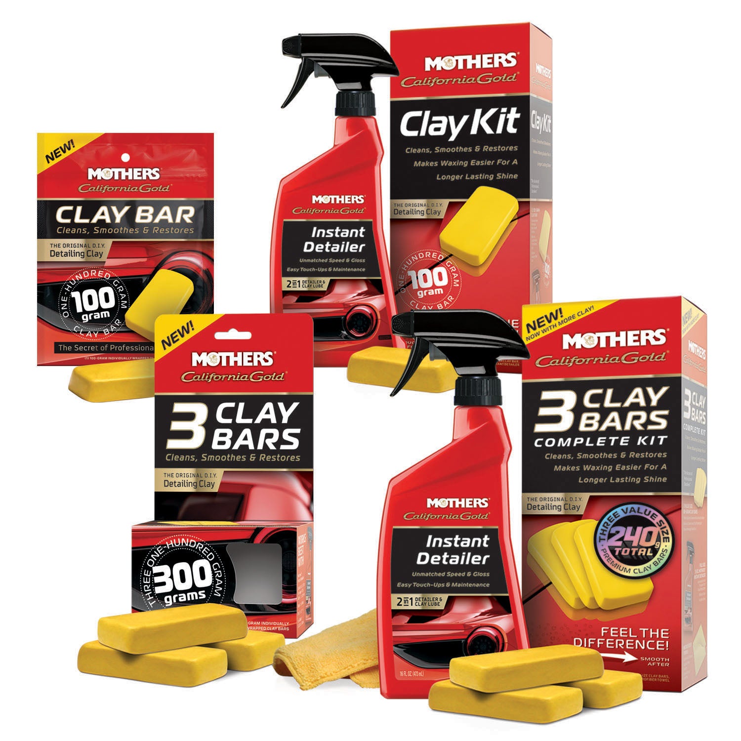 California Gold® Clay Bars – Mothers® Polish