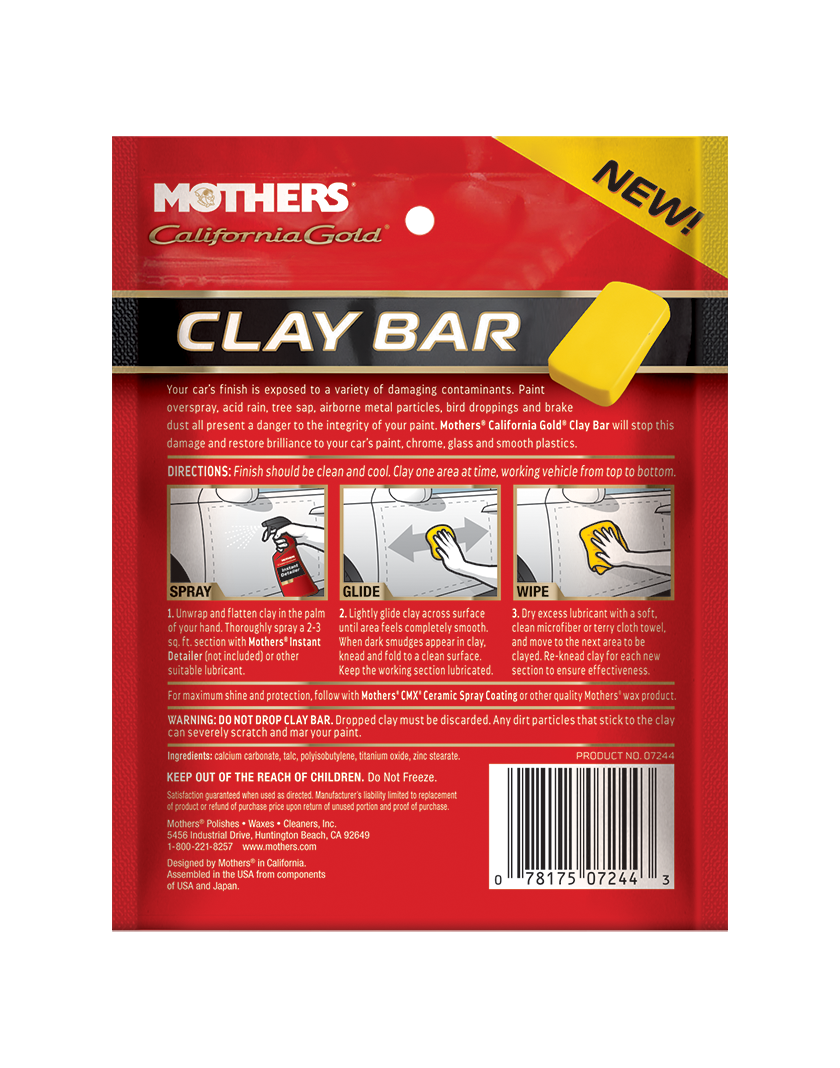 California Gold® Clay Bars – Mothers® Polish