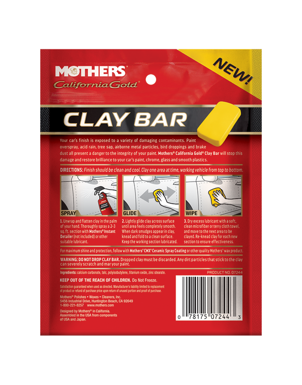 California Gold® Clay Bars – Mothers® Polish